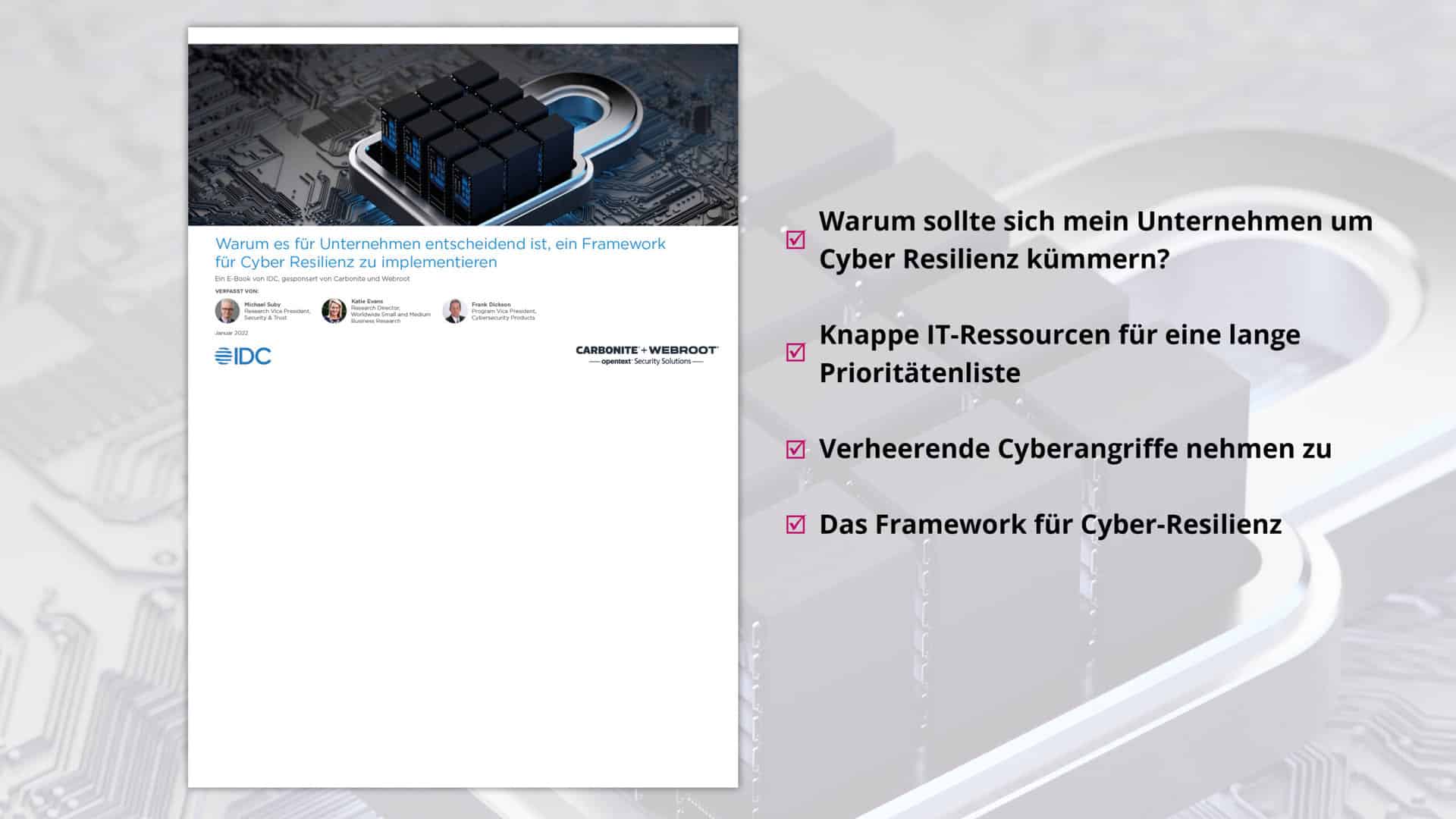 Framework für Cyber Resilienz - Onlineportal von IT Management